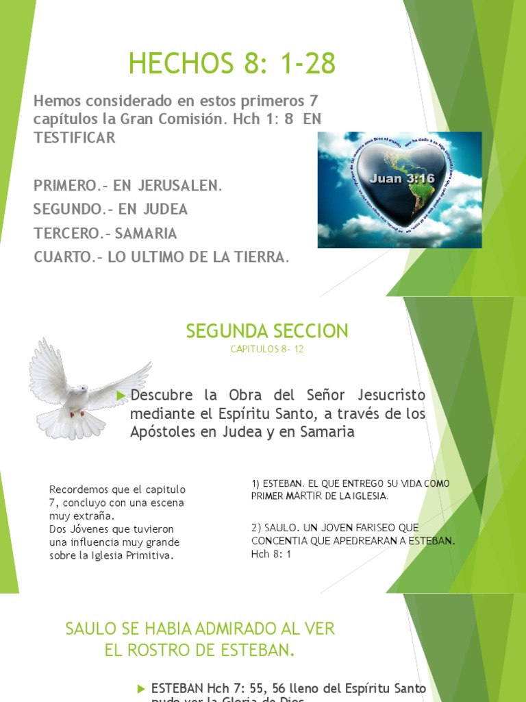 Hechos 8 | PDF | Pablo el apóstol | espíritu Santo