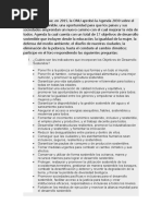 Ensayo Agenda 2030 | PDF | Sustentabilidad | Desarrollo sostenible