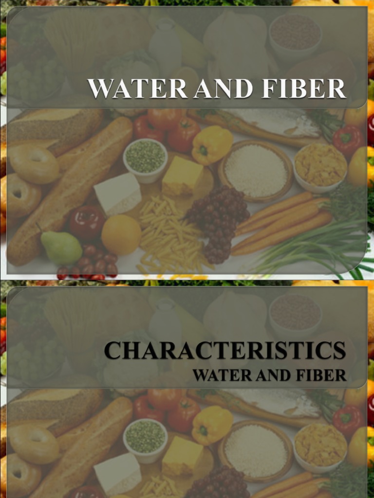 8 - Water & Fiber | Download Free PDF | Dietary Fiber | Diet & Nutrition