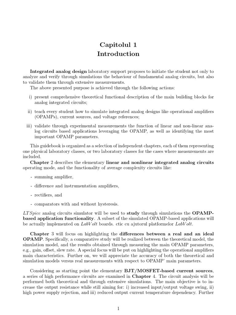 Capitolul 1 | PDF
