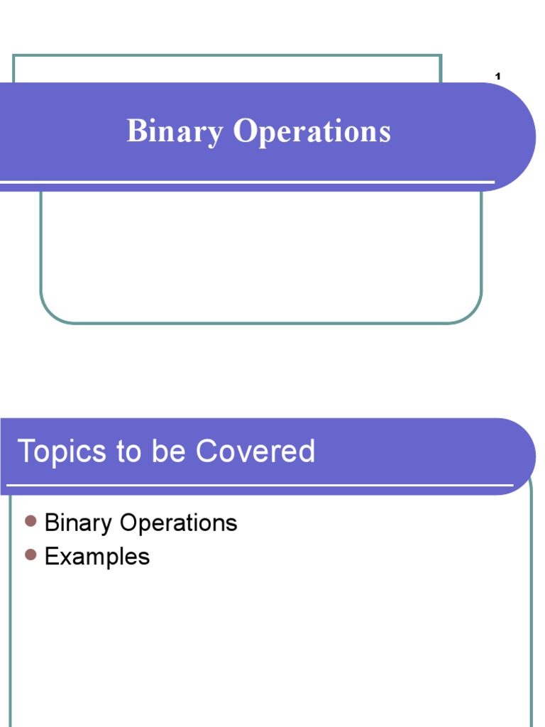 Binary Operations | PDF | Functions And Mappings | Geometry