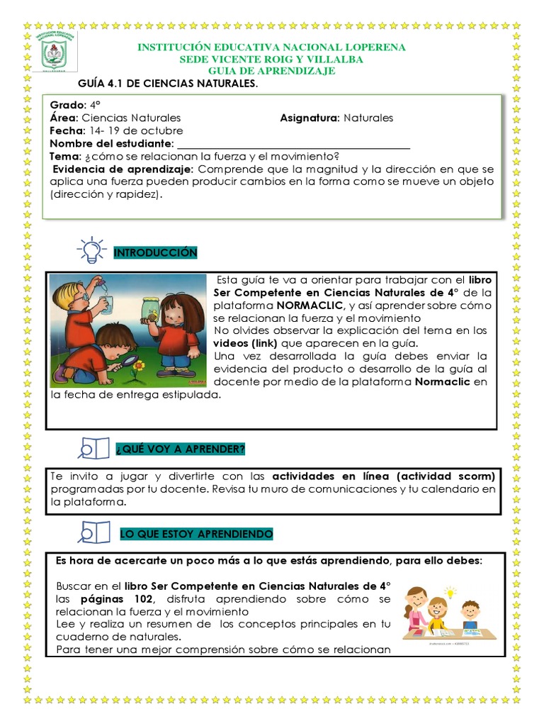 Movimiento y Fuerza | PDF | Pedagogía | Aprendizaje
