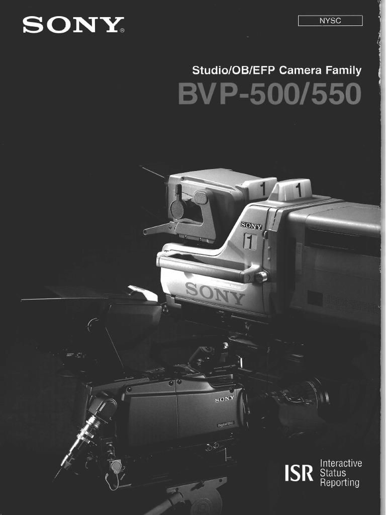 Sony BVP-500 & 550 Spec Sheet PDF | PDF