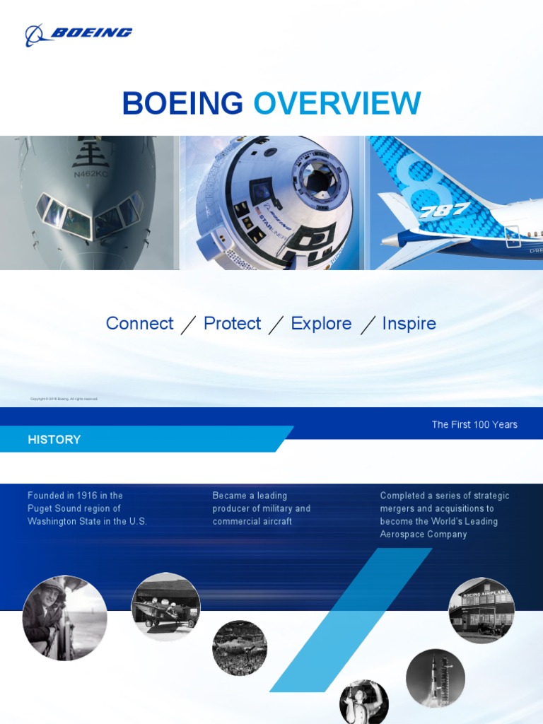 Boeing: Connect Protect Explore Inspire | PDF | Boeing | Aerospace