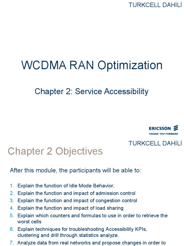 Chapter 2 WCDMA RAN Optimization - Accessibility v2 | PDF | General Packet Radio Service ...