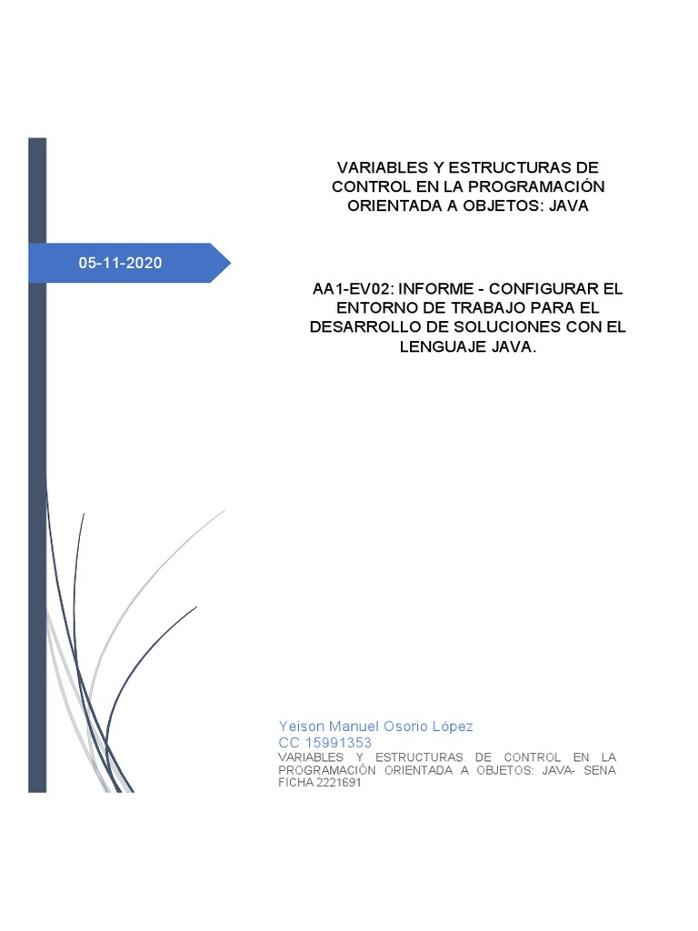 Variables y Control en Java OOP | PDF