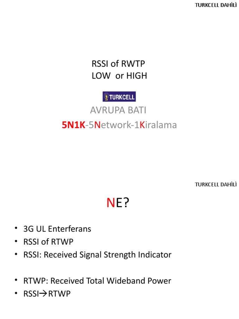 RSSI of RWTP | PDF