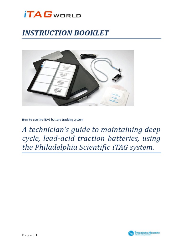 iTAG Battery Tracking System Guide | PDF | Image Scanner | Barcode