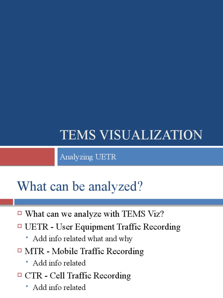 TEMS Visualization - Analyzing UETR | PDF | Decibel | Logarithm
