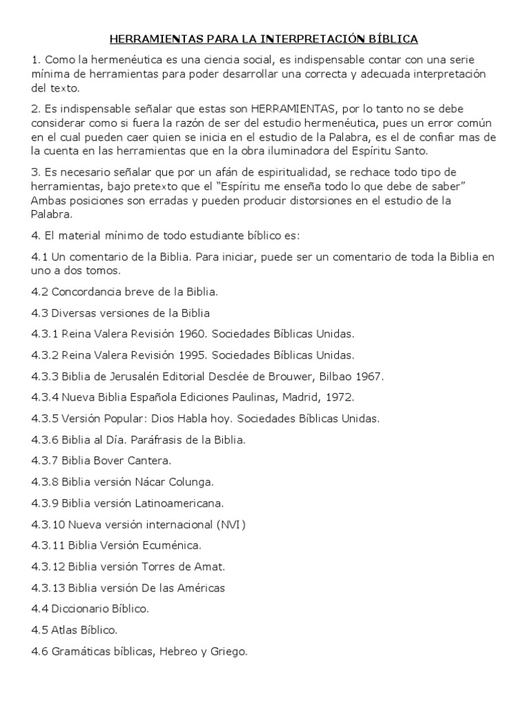 Hermeneutica Primera Regla | PDF | La unción | Biblia