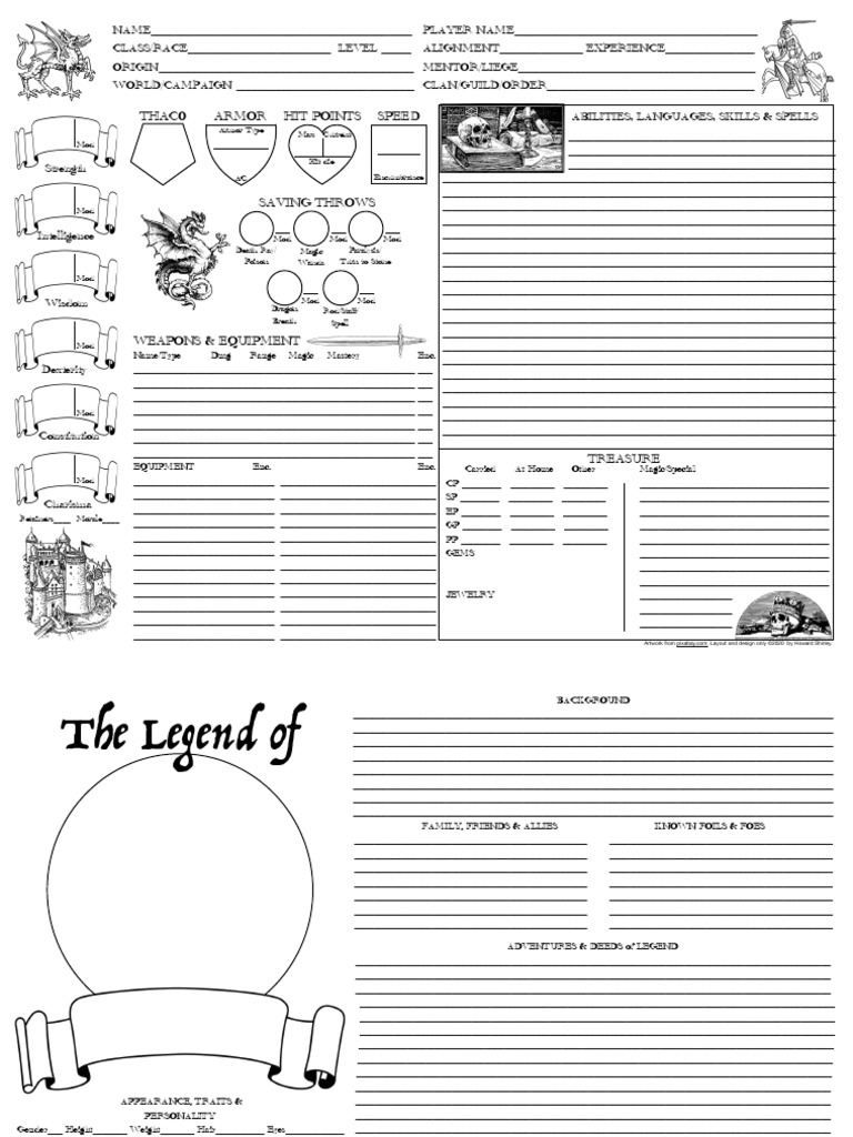 Thac0 Hit Points Armor Speed | PDF | Role Playing Games | Gaming