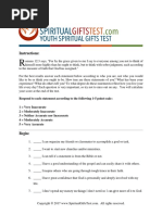 S.H.A.P.E. Spiritual Gifts Assessment | PDF | Spiritual Gift | Prayer