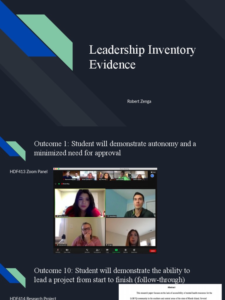 Leadership Inventory Evidence | PDF | Career & Growth | Art