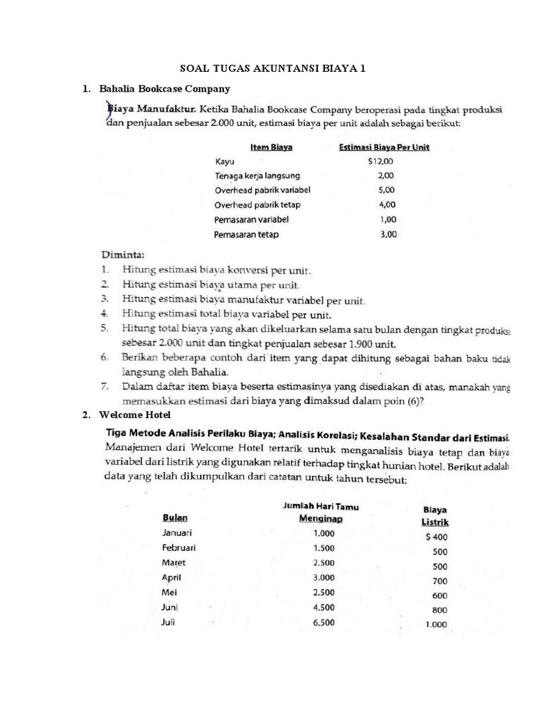 Soal Tugas E-Learning Akbi 1 | PDF