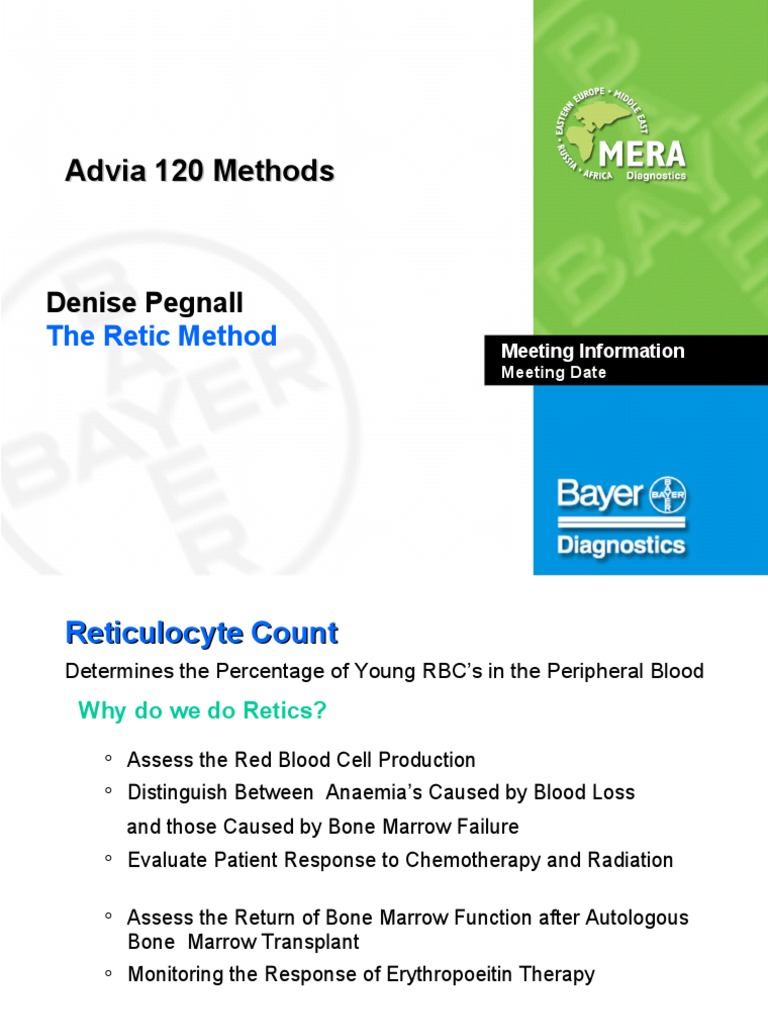 Retic Method | PDF | Red Blood Cell | Hemoglobin