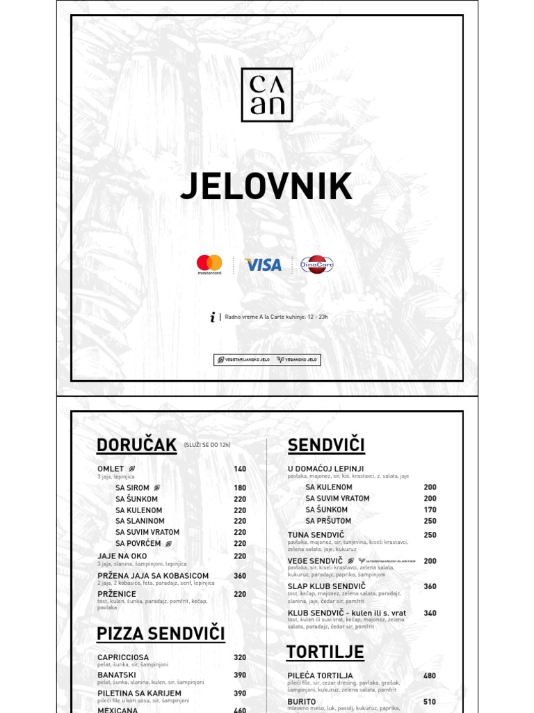 Slap Jelovnik 2020 PDF | PDF