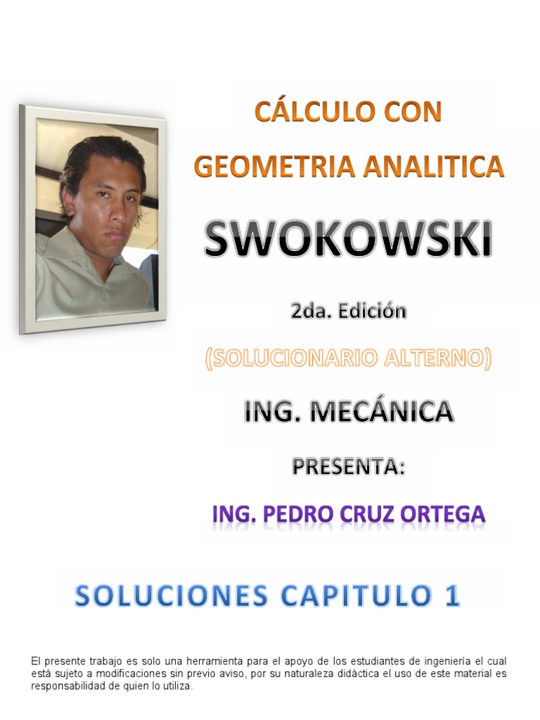 SOLUCIONARIO-CALCULO-DE-SWOKOWSKI 2 Edicion PDF | PDF
