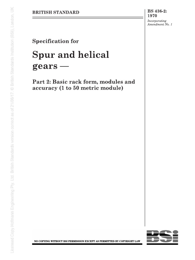 Withdrawn Standards BS 436-2 1970 | PDF