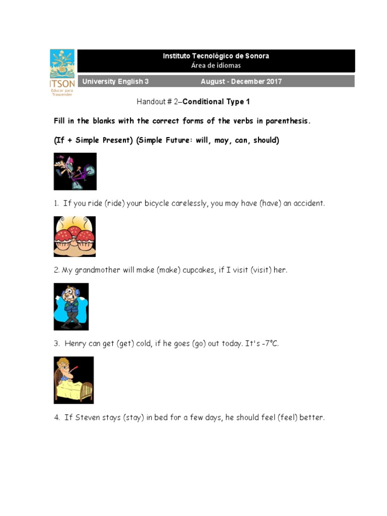 Handout 2 Conditional Type 1 | PDF
