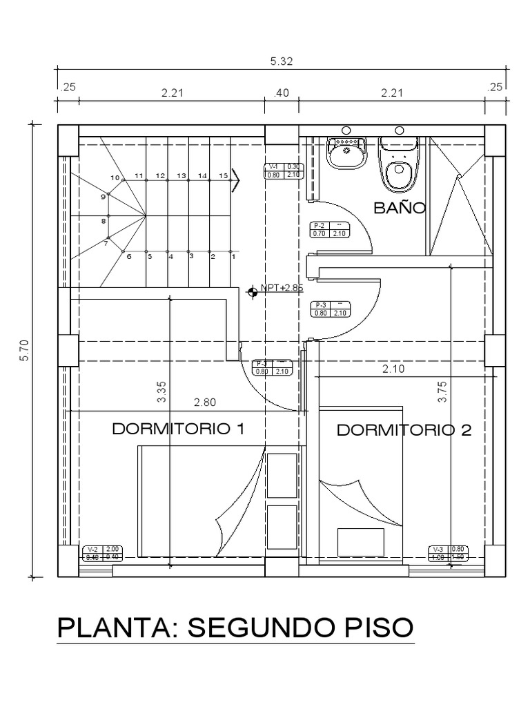 Plano de Distribución Segundo Piso | PDF