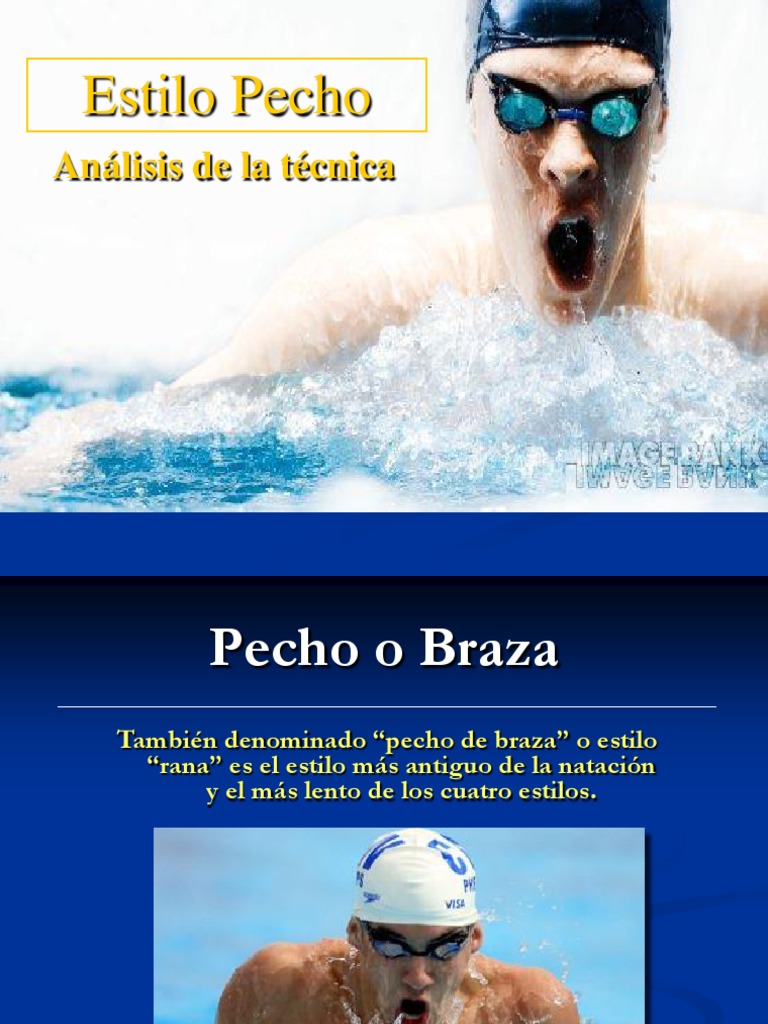 Técnica de Natación: Estilo Pecho | PDF | Rodilla | Nadando