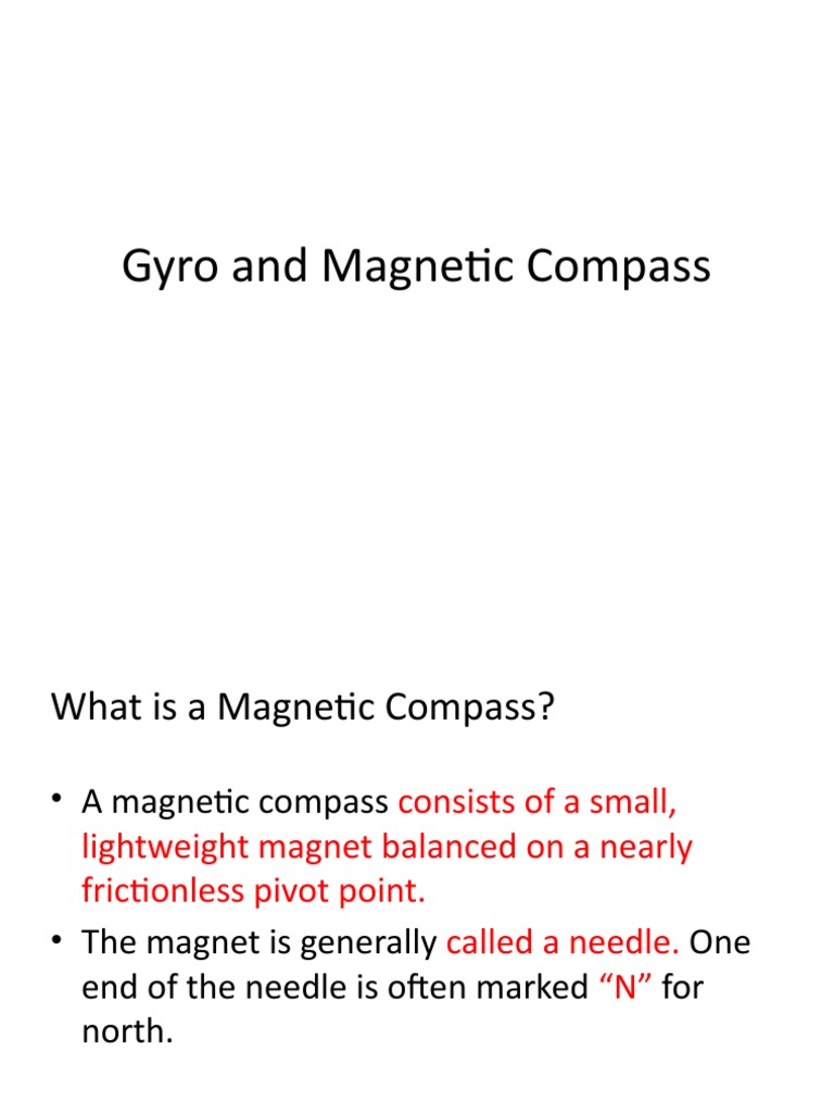Gyro and Magnetic Compass | PDF | Compass | Physical Quantities