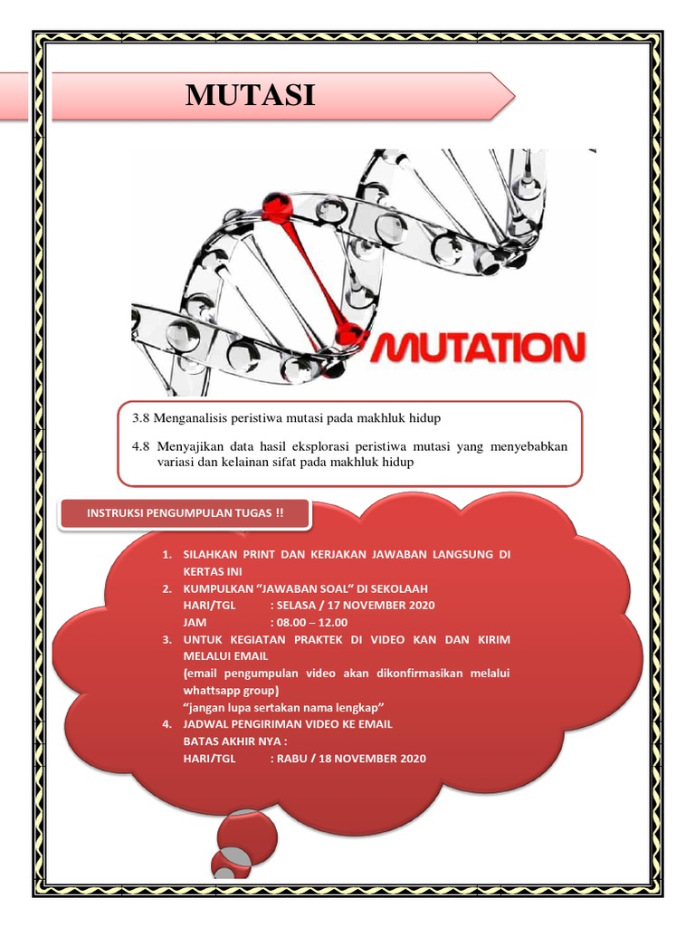 Soal Mutasi Kelas Xii | PDF