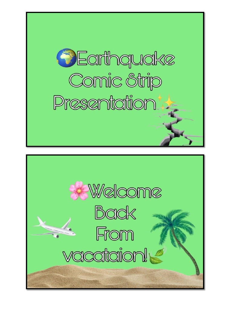 Earthquake Comic Strip | PDF | Earthquakes | Disaster And Accident