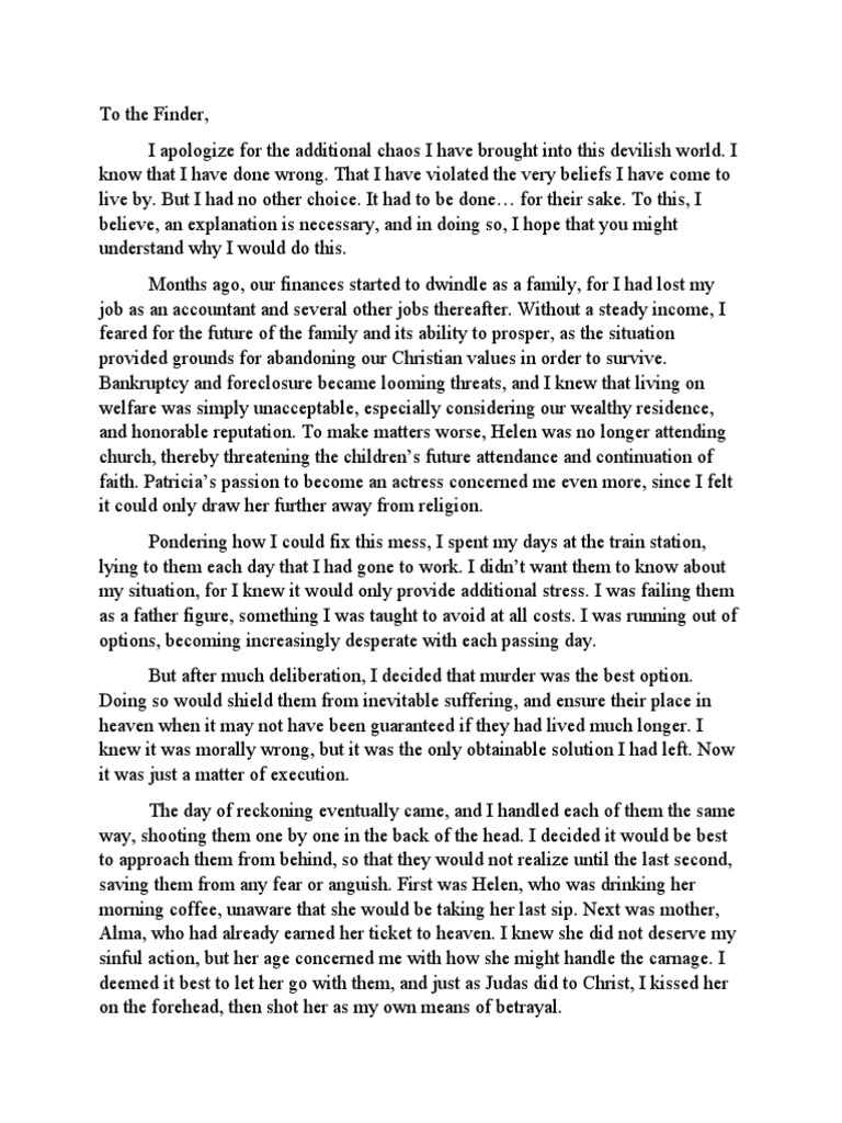 John List Letter 2 | PDF | Religion And Belief