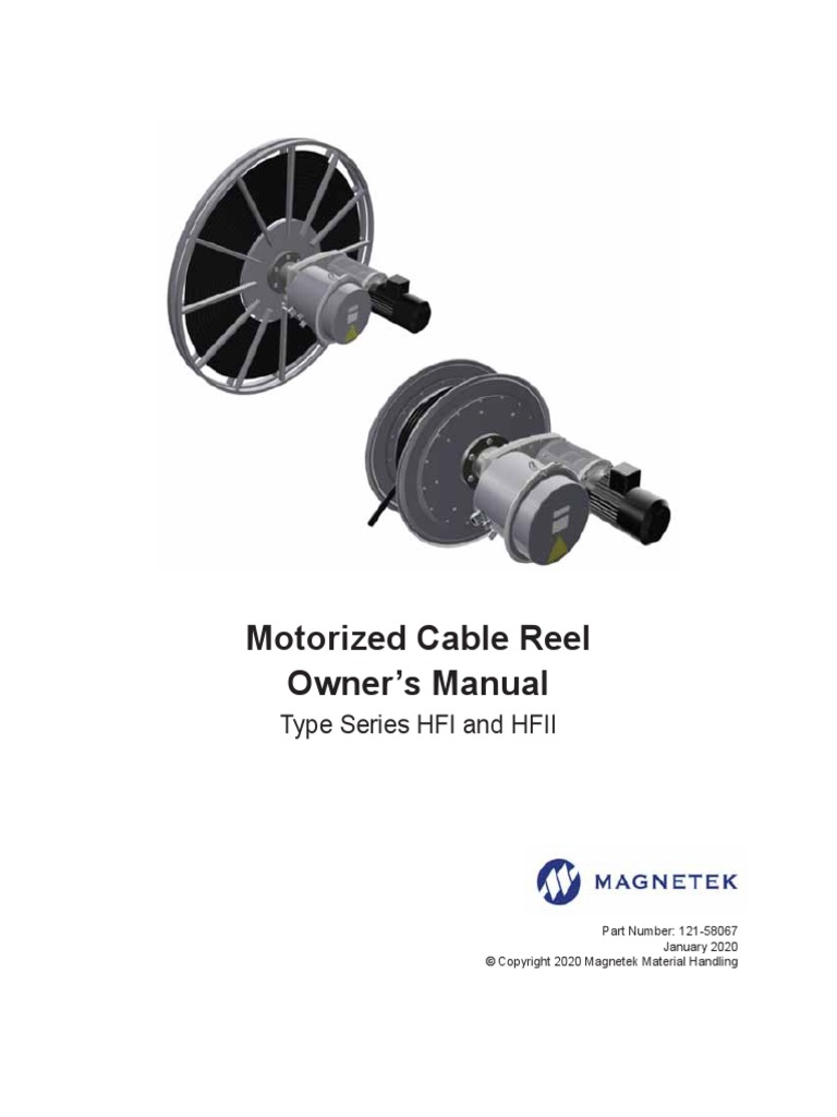 121 58067 Motorized Cable Reel Om Web 03 03 2020 Final | PDF ...