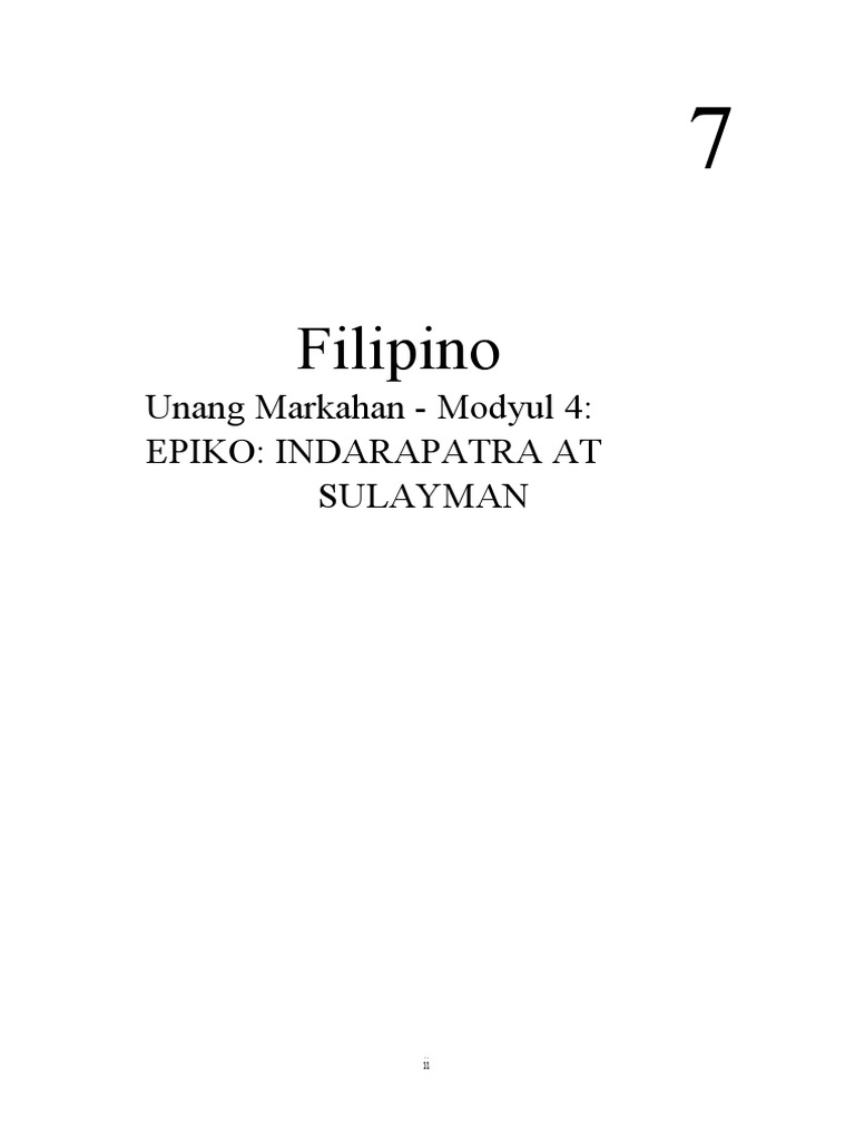 Filipino 7 Q1W4 | PDF