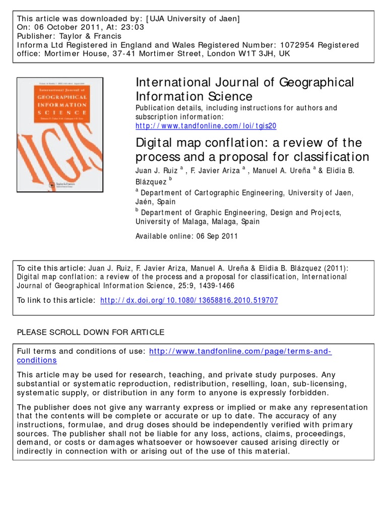 Digital Map Conflation | PDF | Geographic Information System ...