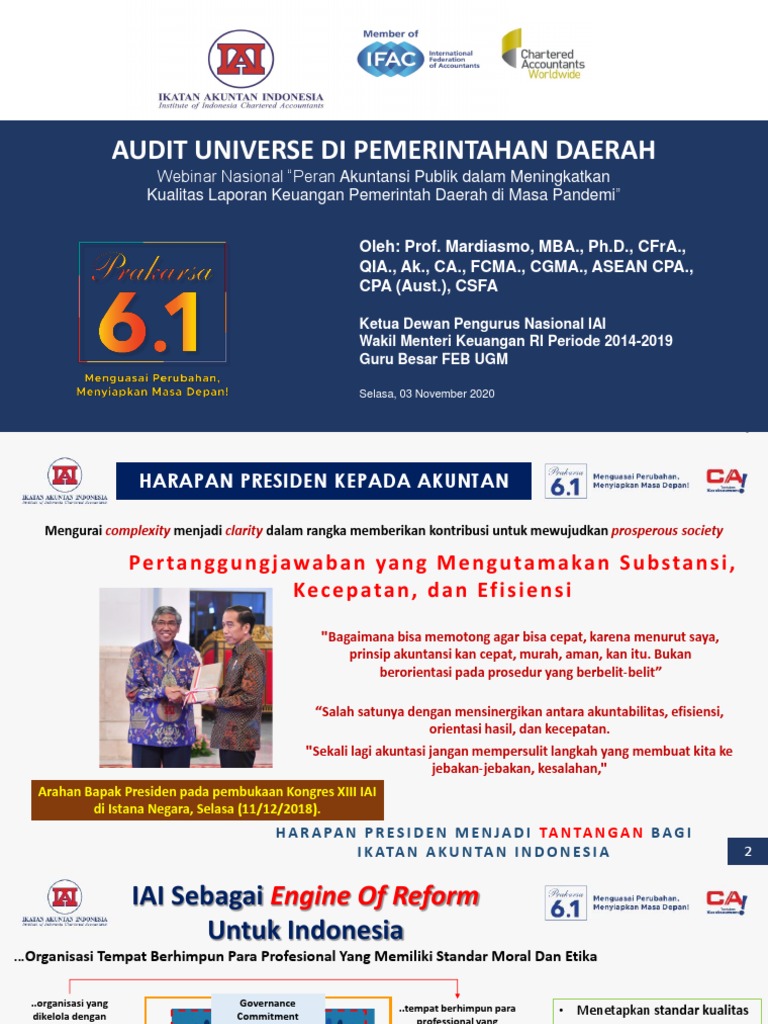 Prof. Mardiasmo - Audit Universe | PDF