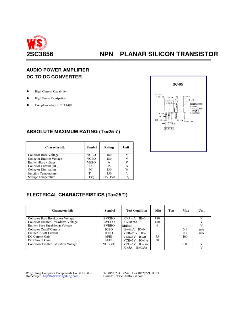 Datasheet C3856 PDF | PDF