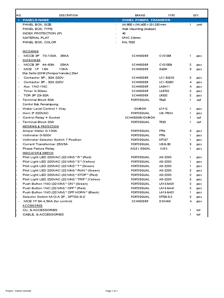 P-Pompa Transfer Spesifikasi | PDF | Electromagnetism | Electrical ...