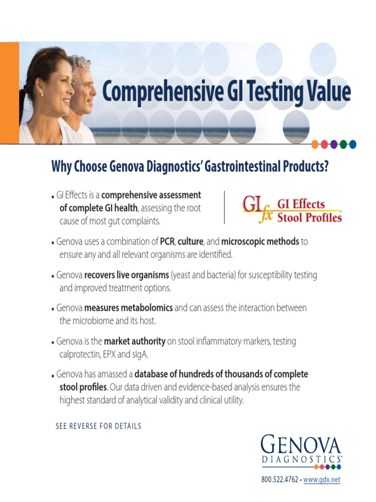 Comprehensive GI Testing Value with Genova Diagnostics | PDF ...