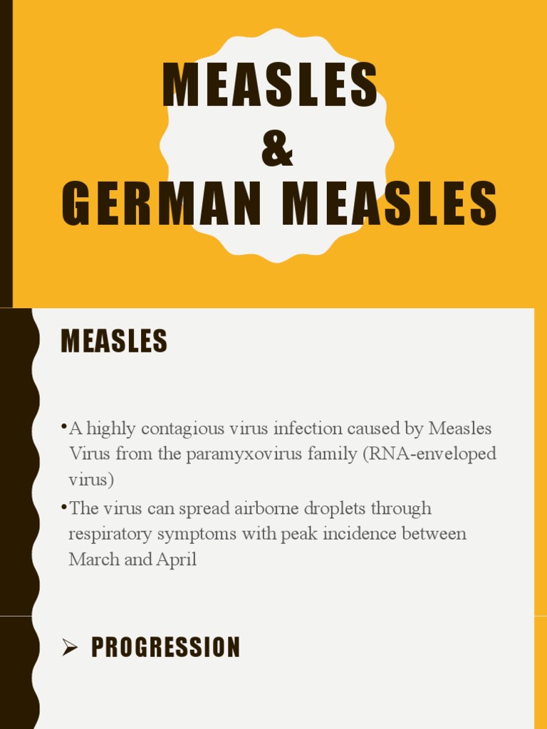 Measles & German Measles | PDF