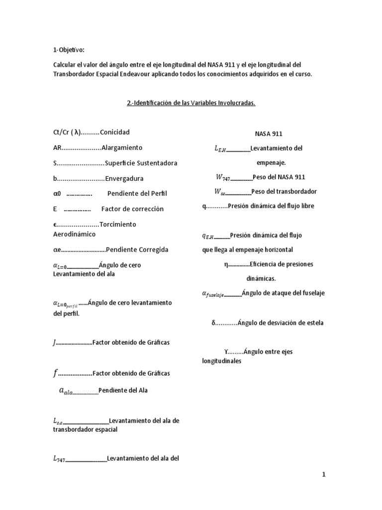 Angulo Gamma | PDF | Avión | Transbordador espacial