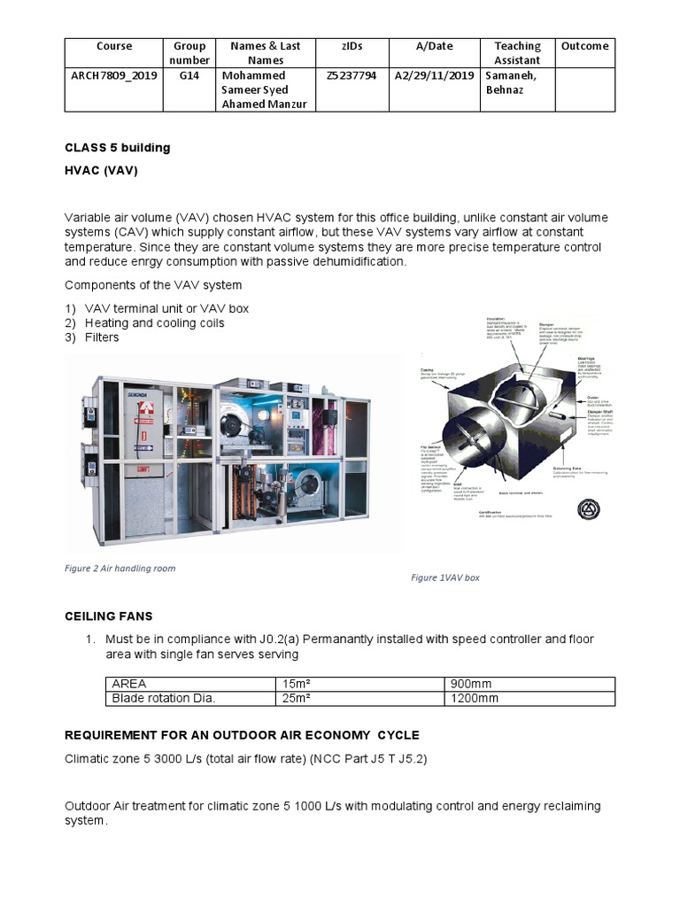 Variable Air Volume (VAV) HVAC System Design for an Office Building ...