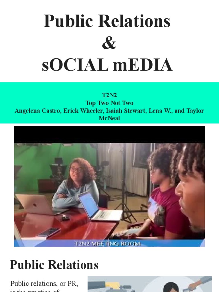 Public Relations & Social Media | PDF