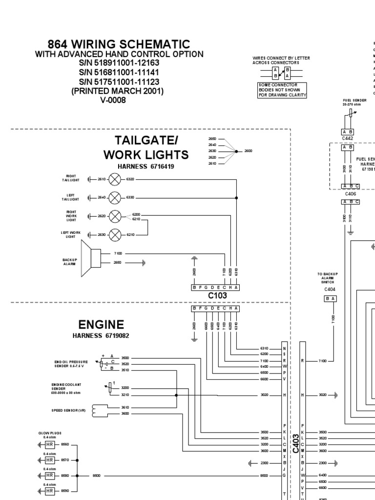 864 Wiring Schematic | PDF | Manufactured Goods | Vehicle Technology