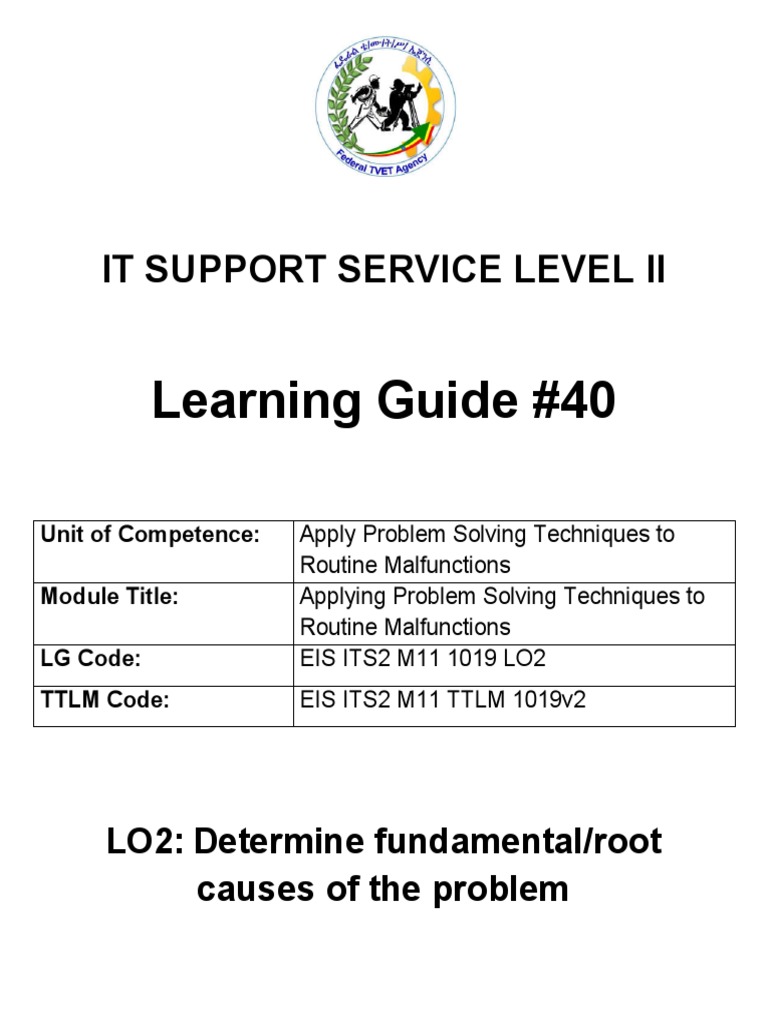 Learning Guide #40: It Support Service Level Ii | PDF | Computer Virus ...