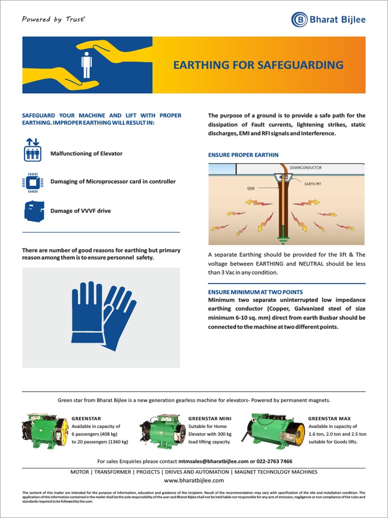 Lift Earthing Solutions for Safety | PDF | Elevator | Electromagnetic ...