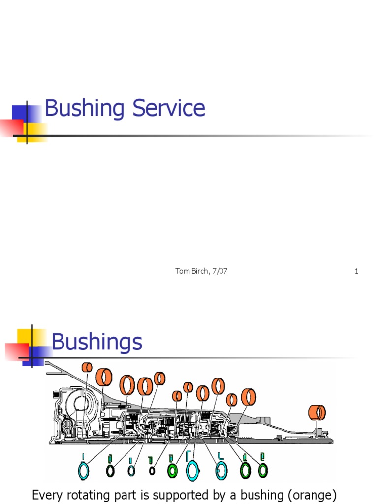 Bushing Service | PDF | Bearing (Mechanical) | Mechanical Engineering
