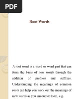 Structured Mal Root Words List | PDF