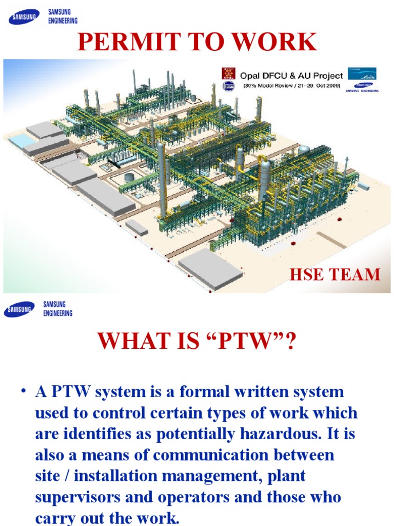 PTW - Definition and Types | PDF | Prevention | Safety