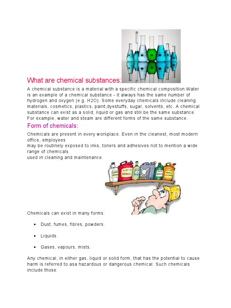 Understanding Chemical Substances | PDF | Personal Protective Equipment ...