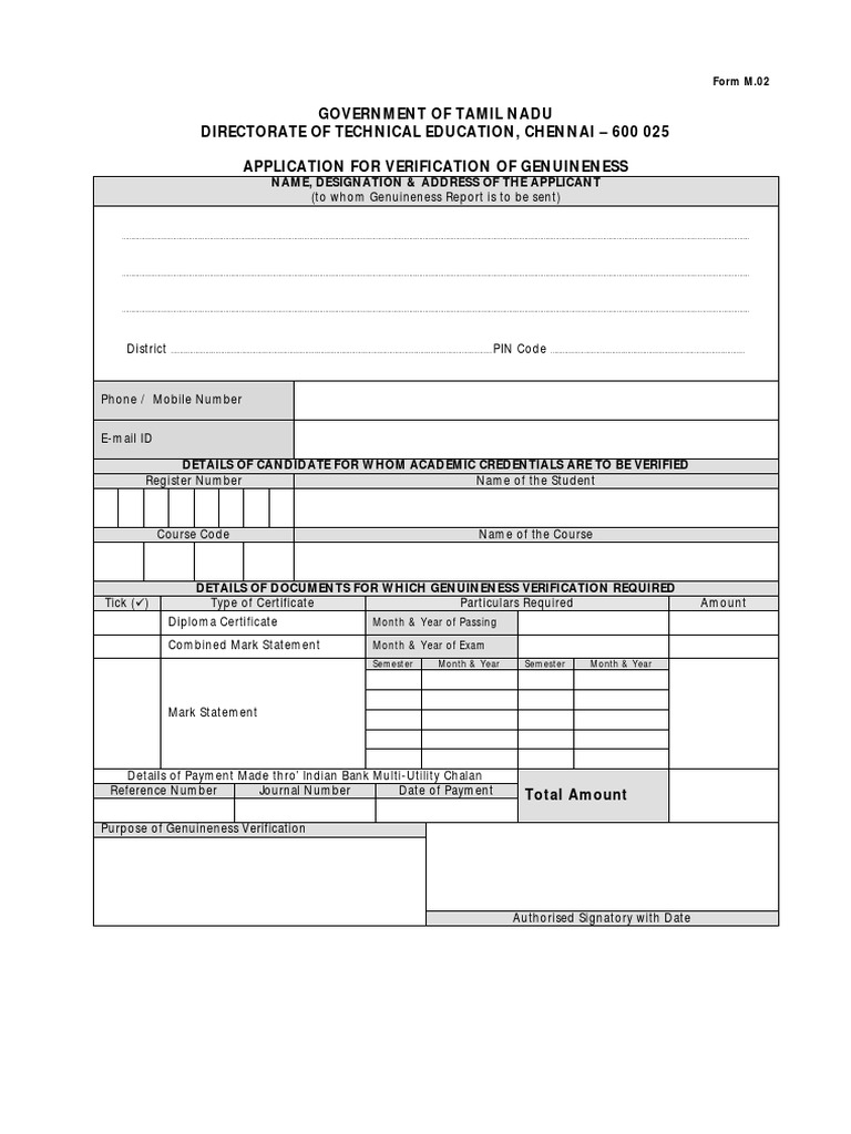 Government of Tamil Nadu Directorate of Technical Education, Chennai ...