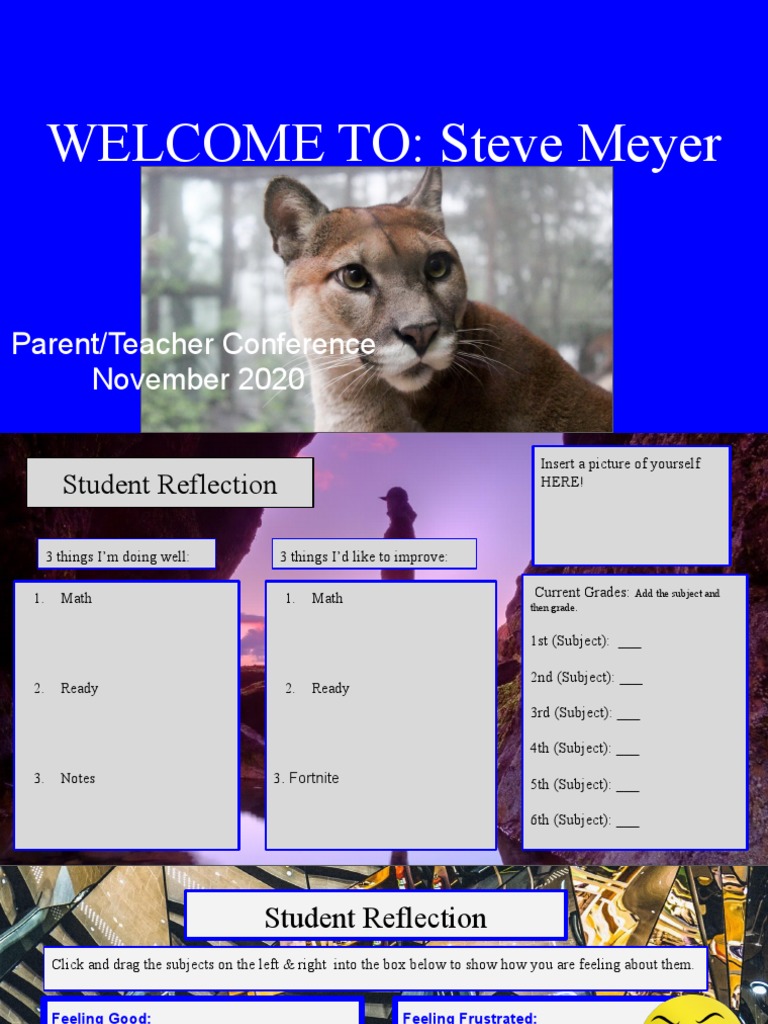 Student Reflection Conference Portfolio Presentation | PDF