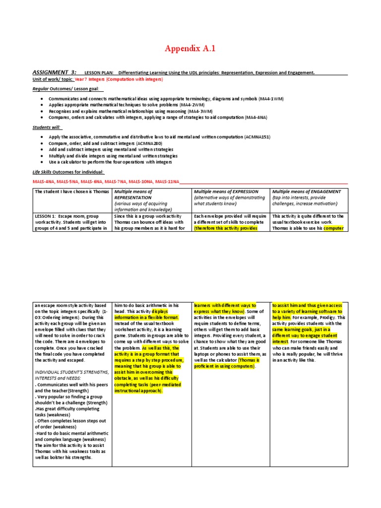 Appendix A | PDF | Integer | Teaching Mathematics